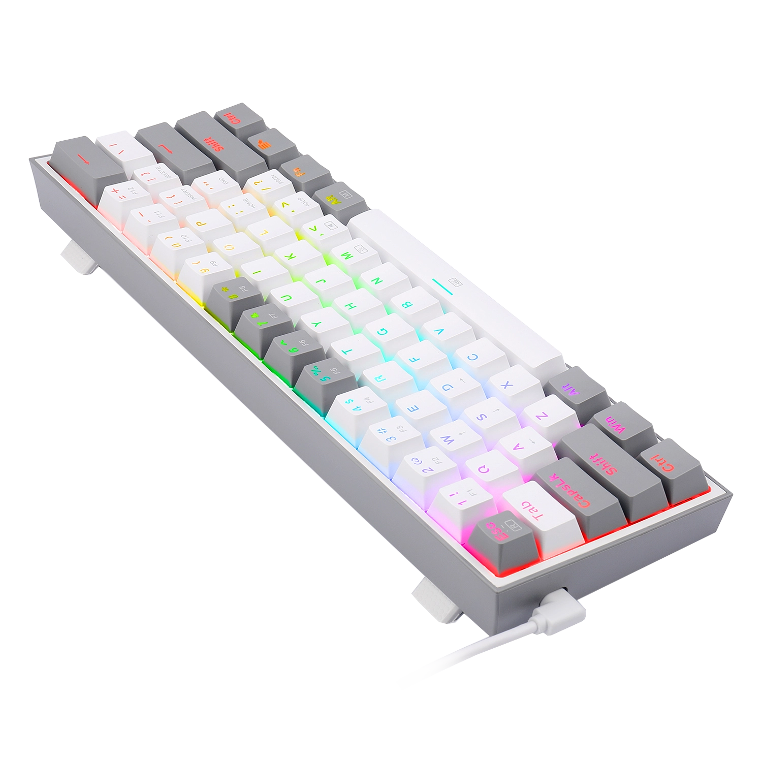 Klawiatura Redragon K617-RGB Fizz RGB White/Grey – Redragon Poland